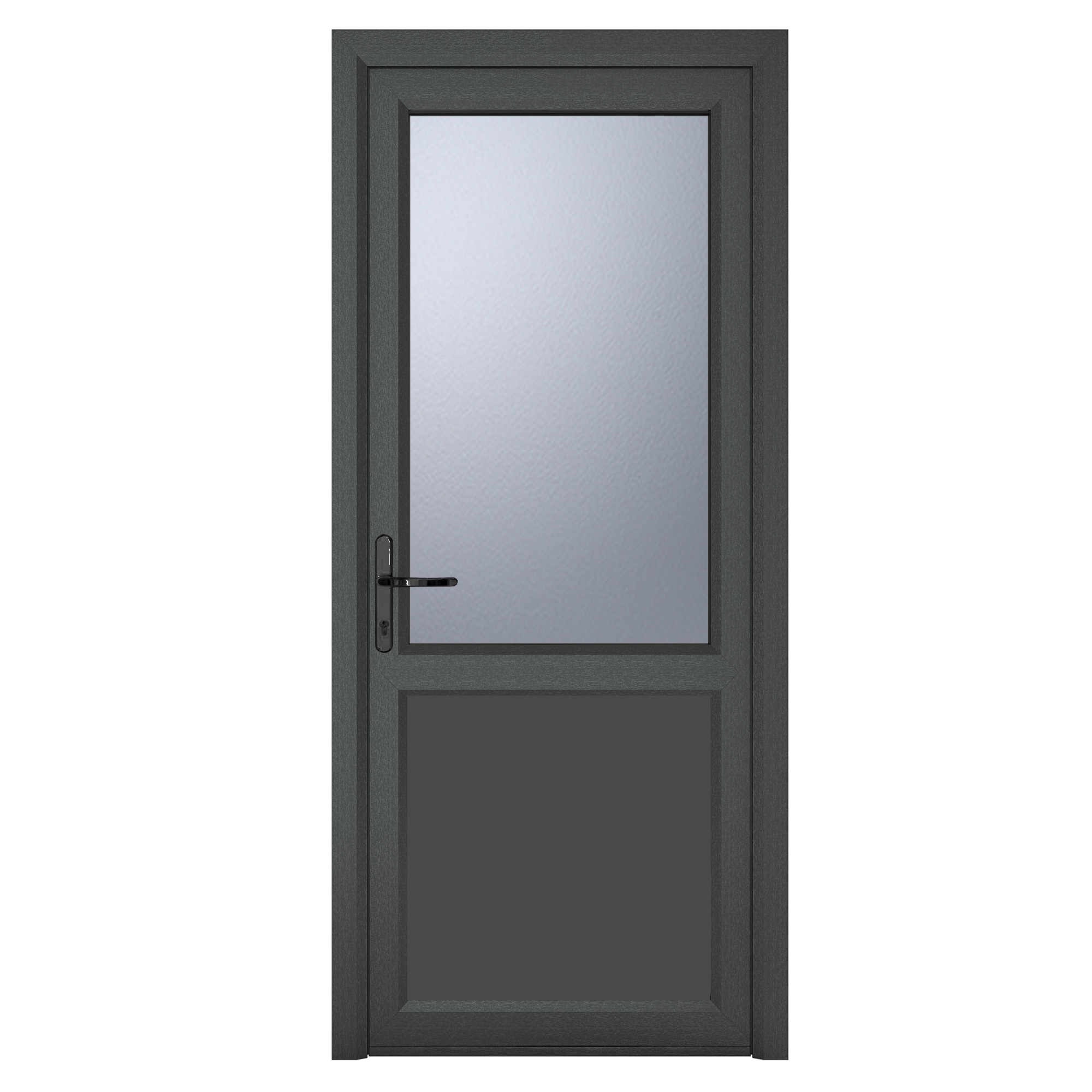 Crystal Triple Glazed Single Door Half panel Grey/White RH 920 x 2090mm ...