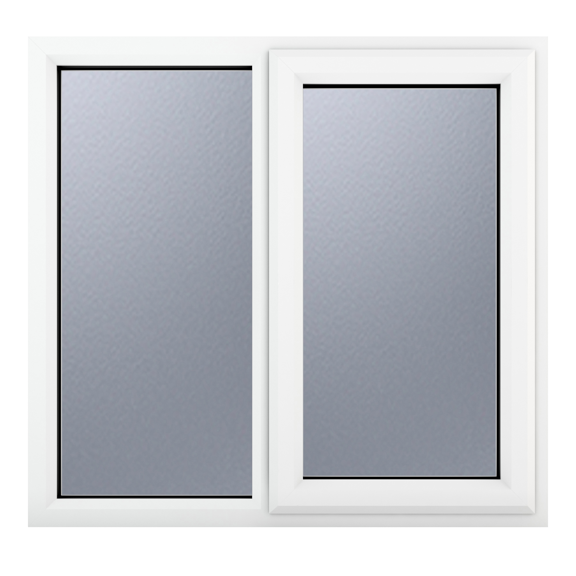 Crystal Triple Glazed Window White RH 1190 x 965mm Obscure - Fascias ...