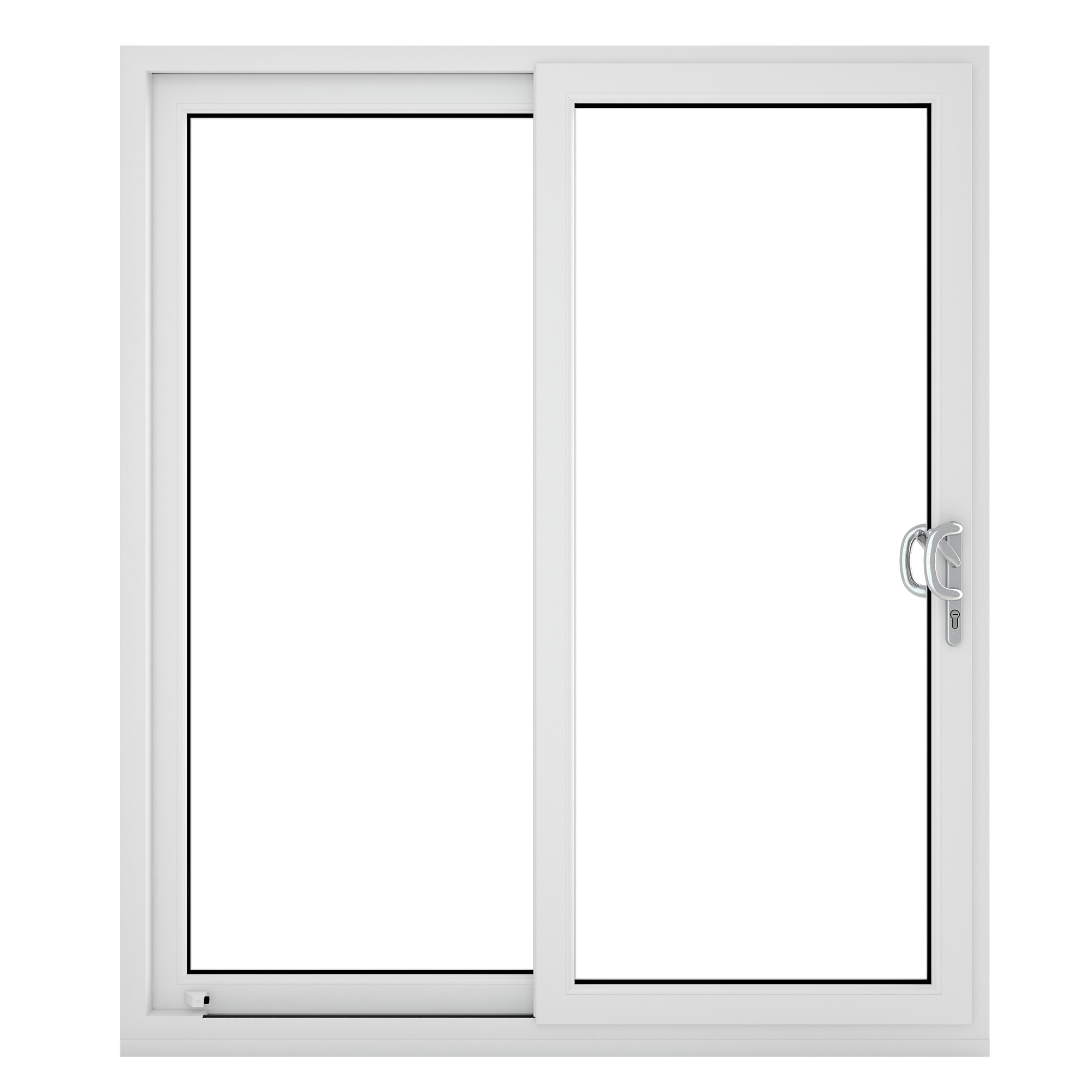 Crystal uPVC White Sliding Patio Right to Left 150mm Cill Included ...