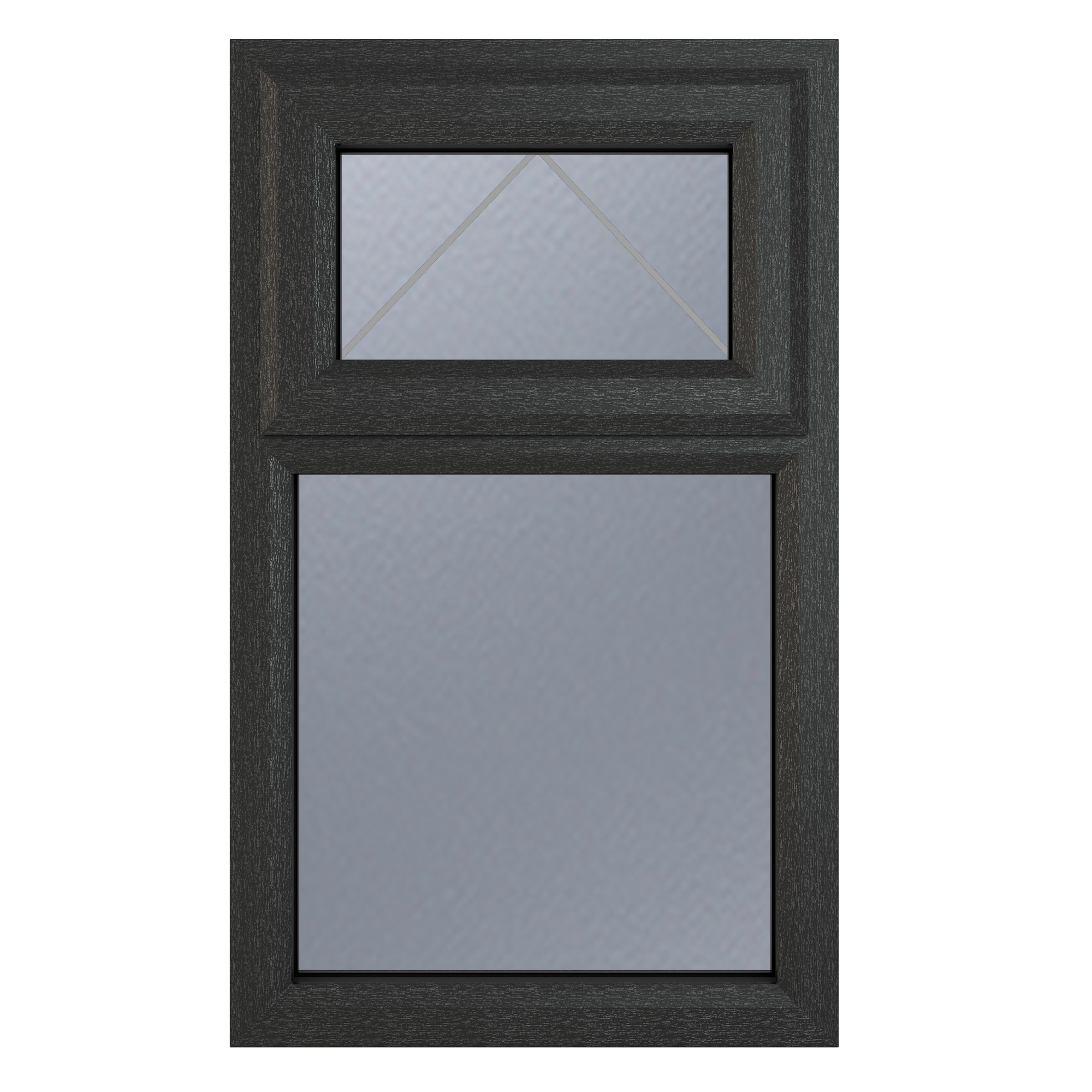 Crystal uPVC Window Grey 7016 external White Internal A Rated Top Hung ...