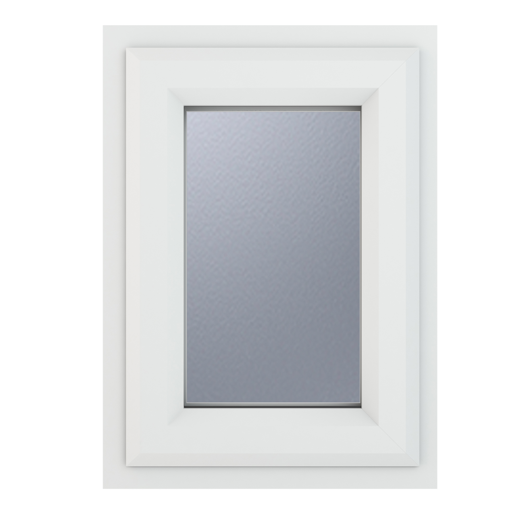 Crystal uPVC Window White A Rated Top Opener 610mm x 1040mm Obscure ...