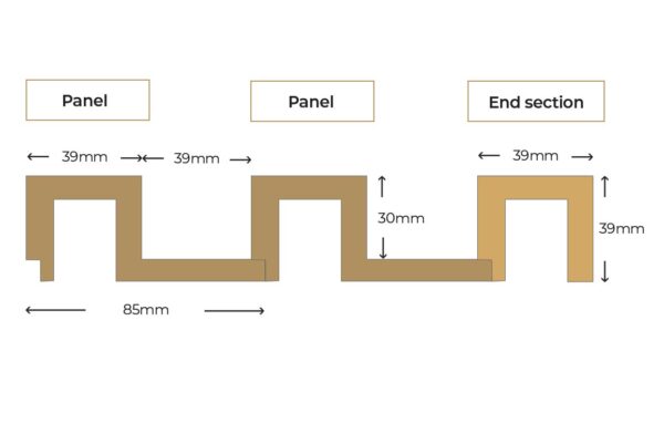Siena Fluted Wall Panel - Fascias, soffits | PVC wall ceiling panels ...
